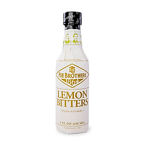 Fee Brothers Lemon Cocktail Bitters - Aromatic Cocktail Mixer & Concentrated Flavoring, Gluten Free, Vegan-Friendly, 5 fl oz