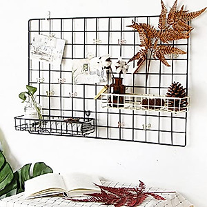 Prettyia 3 pieces Metal Wire Basket Rack Mountable Wire Organizer Storage Flower Pot Display Decor