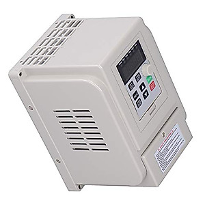 Wisoqu VFD Variable Frequency Drive,Single‑Phase 110VAC Input 3‑Phase 220VAC Output Variable Frequency Inverter,Motor Speed Controller,220V 1500W AT5‑1500X, default