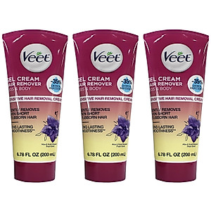 Fast Acting Gel Cream Hair Remover Veet Hair Remover Women 6.78 oz (Pack of 3)