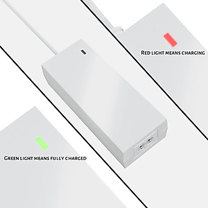 42V 2A Charger for 36V Bike Lithium Batteries. for Jetson, Gotrax and All Brands of 36V Electric Scooter Lithium Batteries, 5.5 * 2.5 1 Claw Universal Charger (White)