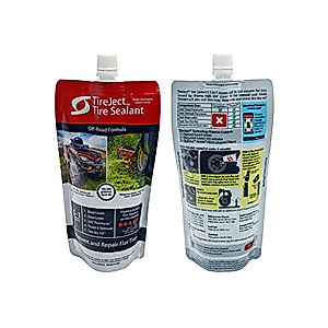 Lawn Mower Off-Road Tire Sealant - Flat Tire Protection Kit with Sealant Injector - 5-in-1 Tire Repair & Prevent Flat Tires caused by bead leaks, punctures, minor dry rot - Extend Tire Life