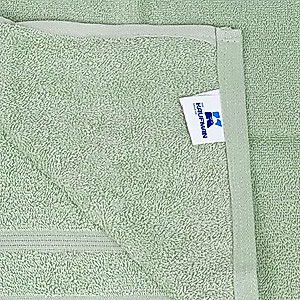 Kaufman - Premium Hand Towels Set for Bathroom, Spa, Gym, and Face Towel 100% Cotton Ring Spun, Ultra Soft Feel and Highly Absorbent Towels (SAGE Green, 6-PK)