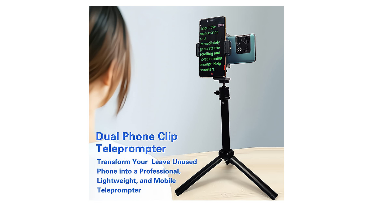 Portable Teleprompter for iPhone & Android | Easy Setup & Transport