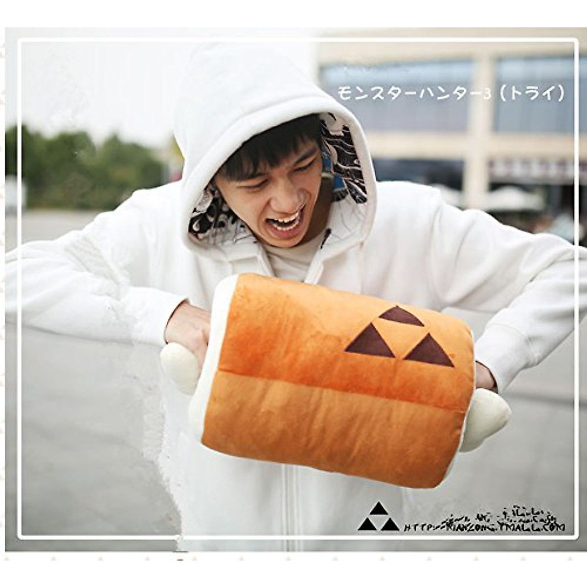 damdos Christmas Pillow Gifts Monster Hunter Roast Meat Plush Pillow Happy New Gift Throw Pillow