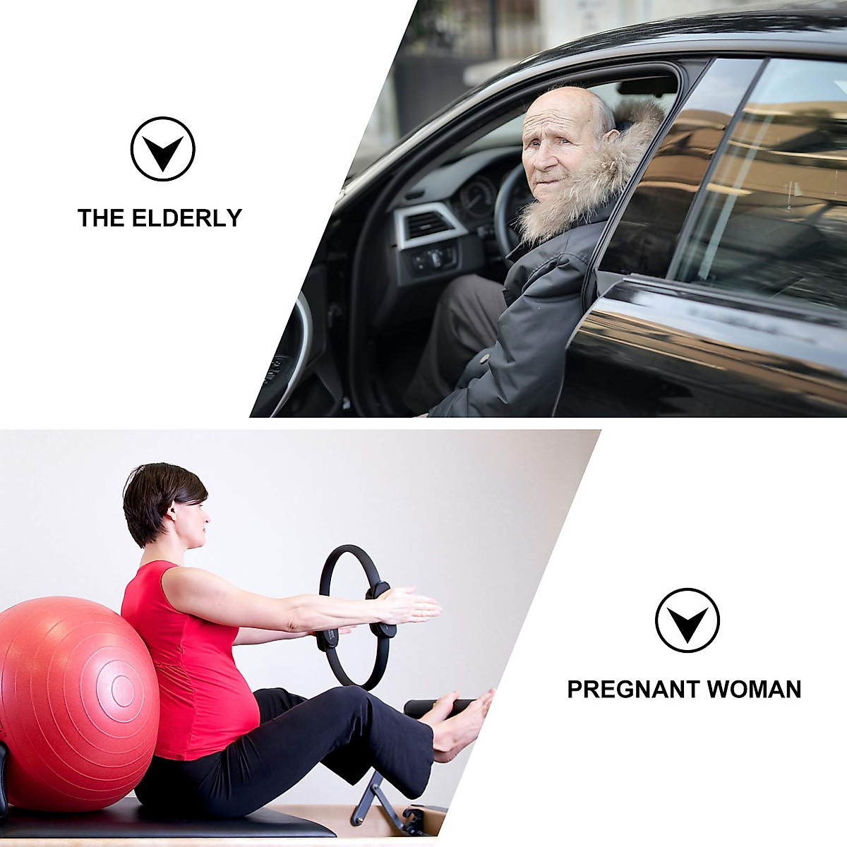 HEALLILY Swivel Seat Cushion 360° Rotating Car Seat Cushion Auto Swivel Cushion for Elderly or Those with Limited Mobility Black