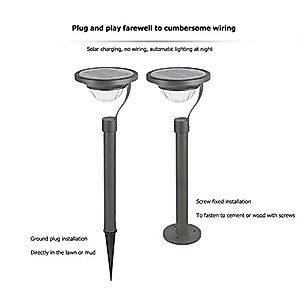 WHYSFX Solar Lawn Light Waterproof Outdoor LED Super Bright Home Decorative for Courtyard Garden Landscape Lawn lamp