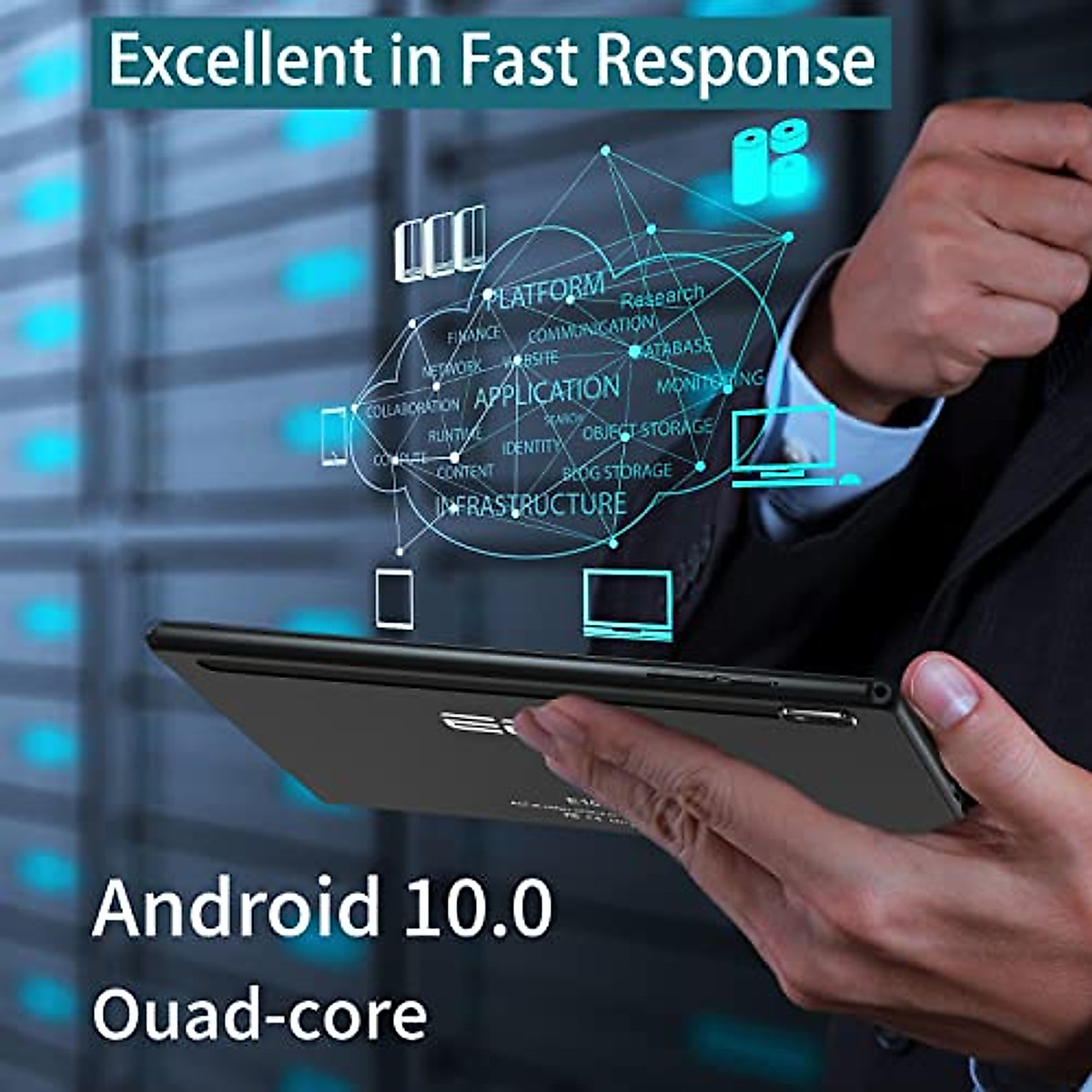 EEW Tablet 10 Inch Android 10.0, 1280x800 HD Touchscreen, 32GB ROM Expandable to 128 GB, Dual Camera & Speaker, 6000mAh Battery, Support Bluetooth WiFi GPS (2022 Release)