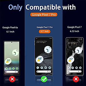 2 Pack for Google Pixel 7 Pro Screen Protector【2+2 Pack】2 Pack Tempered Glass Camera Lens Protector, Compatible Fingerprint, 3D Glass 9H Hardness Tempered Glass Screen Protector for Google Pixel 7 Pro 5g