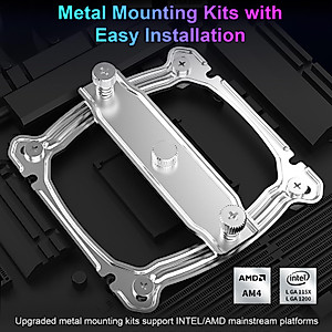 PCCOOLER Paladin 400 Premium ARGB CPU Air Cooler with PWM 130mm Fan, 200W TDP, 4 High Performance Heatpipes, Nickel-Plated Anti-oxidant Protective Layer for AMD Ryzen AM4 and Intel LGA 1700/1200/115X