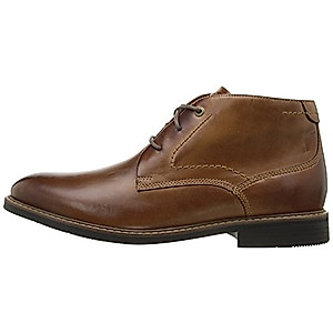 Rockport Men's Classic Break Chukka, Dark Brown Leather, 14