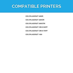 LD Products Remanufactured Toner Cartridge Replacement for HP 124A Q6000A (Black) for use in Color Laser Jet 1600, 2600n, 2605dn, 2605dtn, CM1015mfp, CM1017mfp