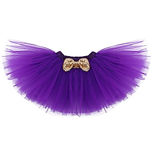 ODASDO It’s My 1st First Birthday Outfit Newborn Infant Baby One Year Party Cake Smash Set Princess Dress Cotton Short Sleeve Bodysuit Romper Tutu Skirt Sequin Bowknot Headband 3pcs Purple 1st 1T