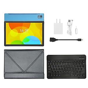 2 in 1 Tablet with Keyboard, 10.1 inch Android 11 Tablet PC, 12GB+256GB, MT6750 8 Core, 5G WiFi 4G LTE Calling Tablet (Blue)