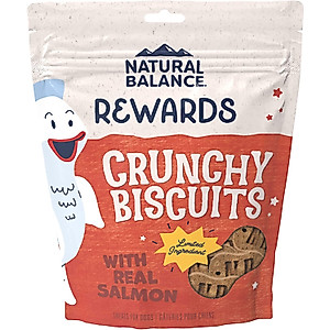 Natural Balance Limited Ingredient Original Biscuits | Fish & Sweet Potato Grain-Free Dog Treats for Adult Dogs of All Breeds | 14-oz. Pouch