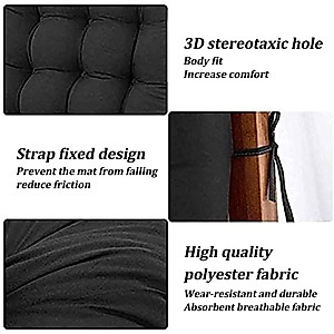 HERMJ Sun Lounger Chair Cushions,Indoor and Outdoor Rocking Chair Pad for Patio,Living or Nursery Room,2 Piece Set 17"x17" and Seat Back 21"x17"