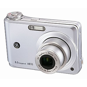 GE-A835 8MP Digital Camera with 3X Optical Zoom (Silver)