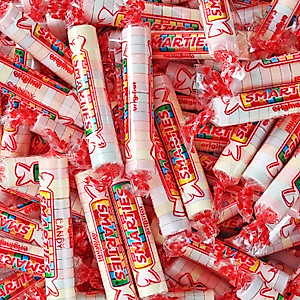 Smarties Candy - 3.2 Pounds - Parade Throws Candy Rolls - Individually Wrapped Smartee - Original Flavor - Red Bulk Candy - Goodie Bag Filler Candies - Pinata Candy