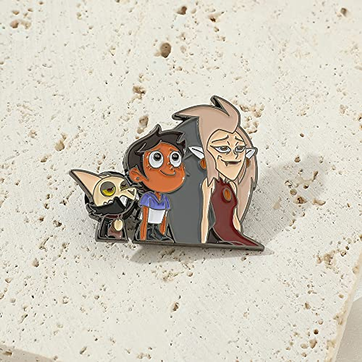 Fantasy Adventure Cartoon The Owl-House Enamel Pin Metal Brooch Badges Pins for Backpack Hat Accessories (A)