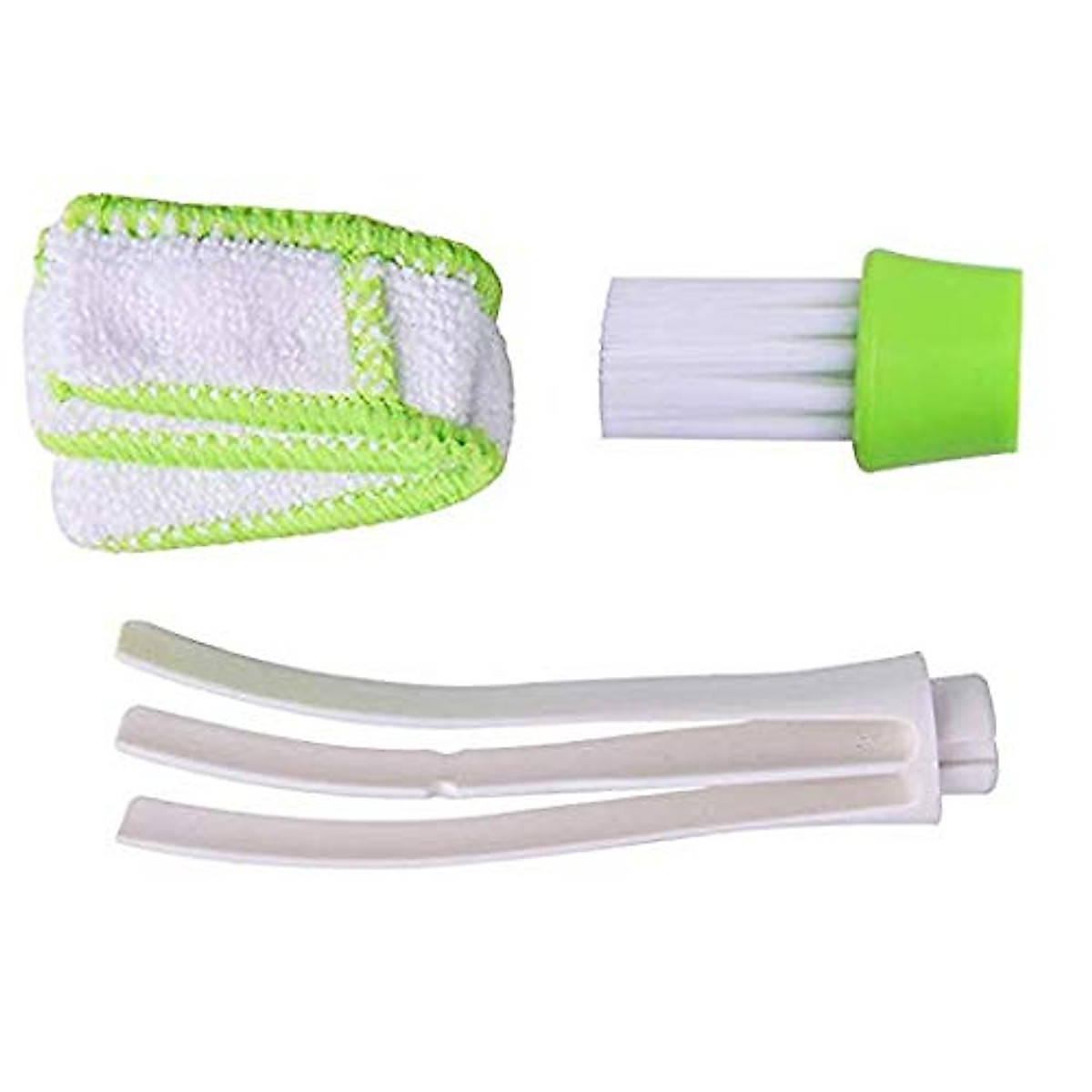 Mini Duster for Car Air Vent, Set of 3 Automotive Air Conditioner Cleaner and Brush, Dust Collector Cleaning Cloth Tool for Keyboard Window Leaves Blinds Shutter Glasses Fan
