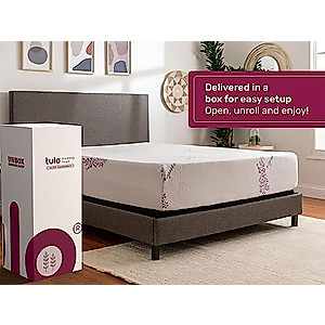 Tulo by Mattress Firm | 12 INCH Memory Foam Lavender Mattress | Pain-REDUCING Pressure Relief | Queen Size