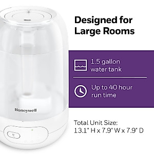 Honeywell Ultra Plus Cool Mist Humidifier, White – Cool Mist Humidifier for Large Rooms