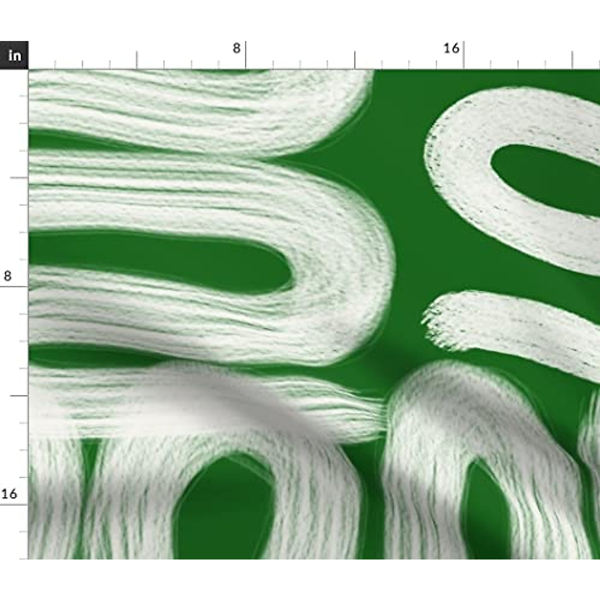 Spoonflower Fabric - Abstract Emerald Extra Large Scale Bold Graphic Graffiti Modern Art Printed on Petal Signature Cotton Fabric by The Yard - Sewing Quilting Apparel Crafts Decor