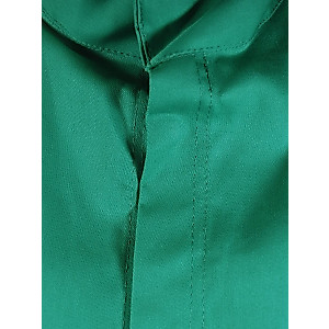 MAGID Arc-Rated 9.0 oz. FR Cotton Relaxed Fit Welding Jacket, 1 Jacket, Size Small, Green, 1530RF