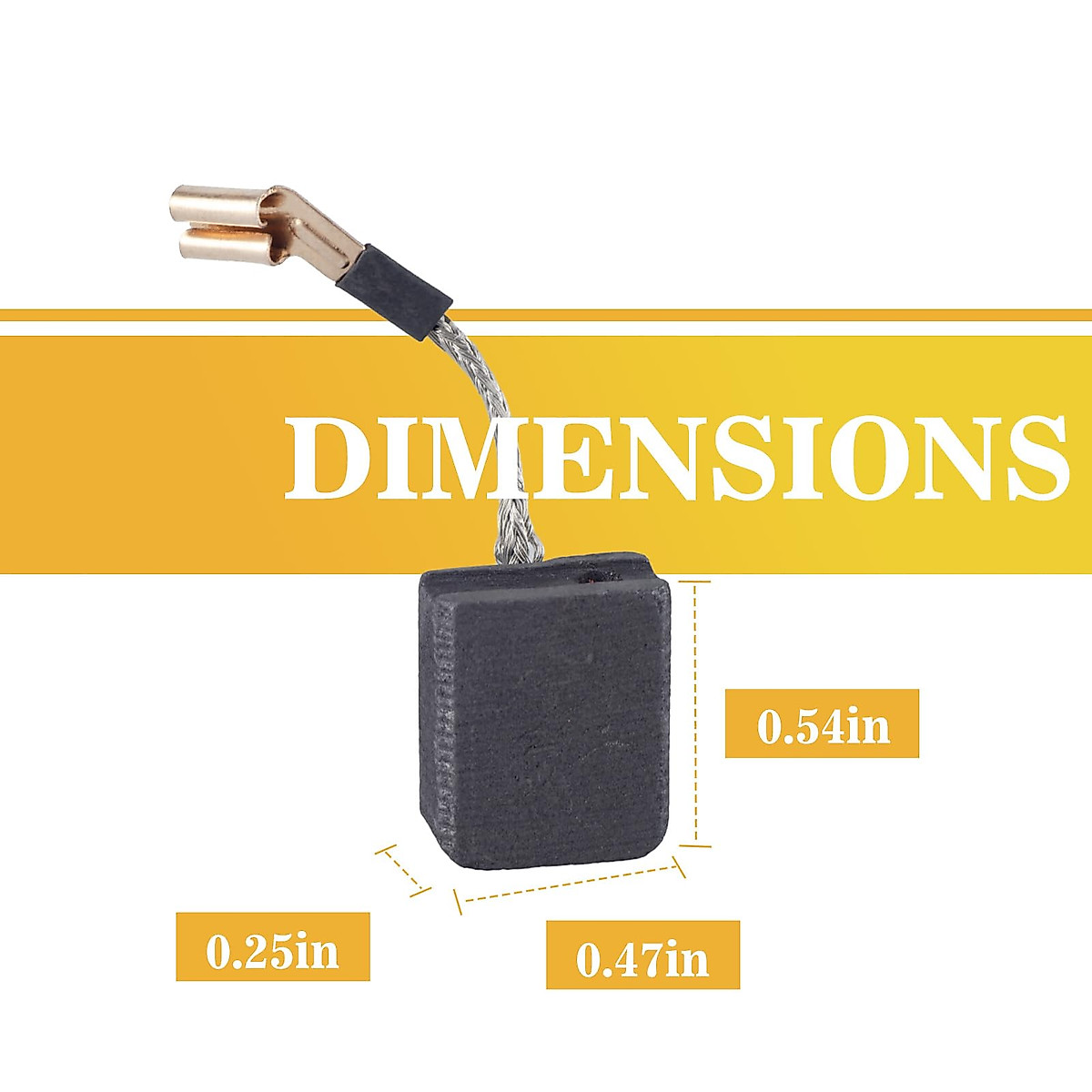 20 Pack N257540 Replacement Electric Motor Carbon Brushes Compatible with Dewalt Angle Grinder DWE402 DWE4214