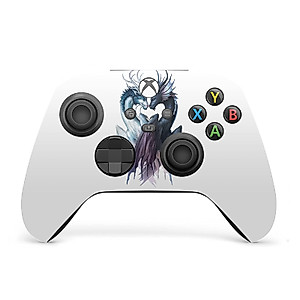 Head Case Designs Officially Licensed Jonas JoJoesArt Jödicke Yin and Yang Dragons Art Mix Vinyl Sticker Gaming Skin Case Cover Compatible with Xbox Series X Console and Controller Bundle
