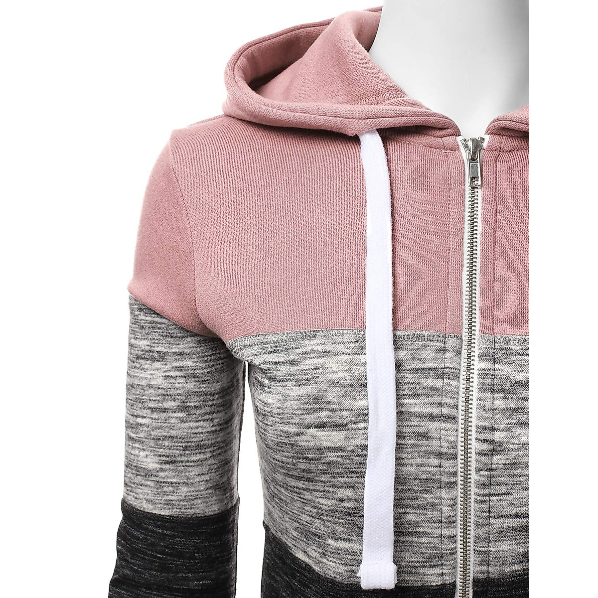 DOUBLJU Lightweight Thin Zip-Up Casual Hoodie Jackets for Womens with Plus Size