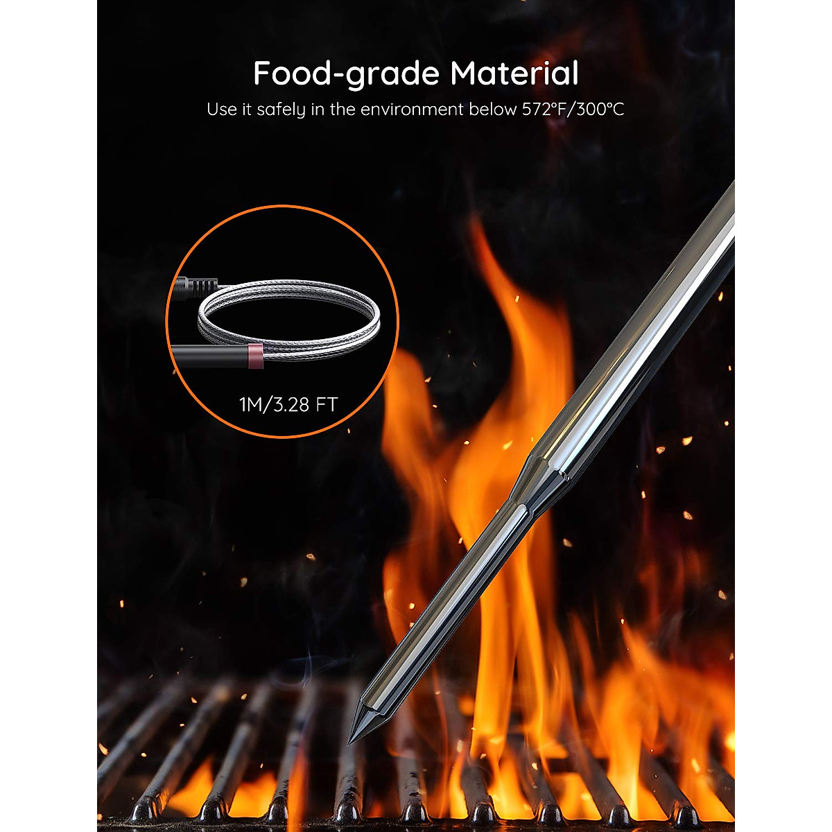 Govee Meat Thermometer 2.5mm Probe Replacement 2-Pack for Model H5055