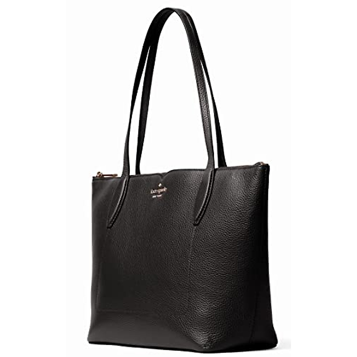 Kate Spade New York Harlow Pebbled Leather Large Tote (Black)