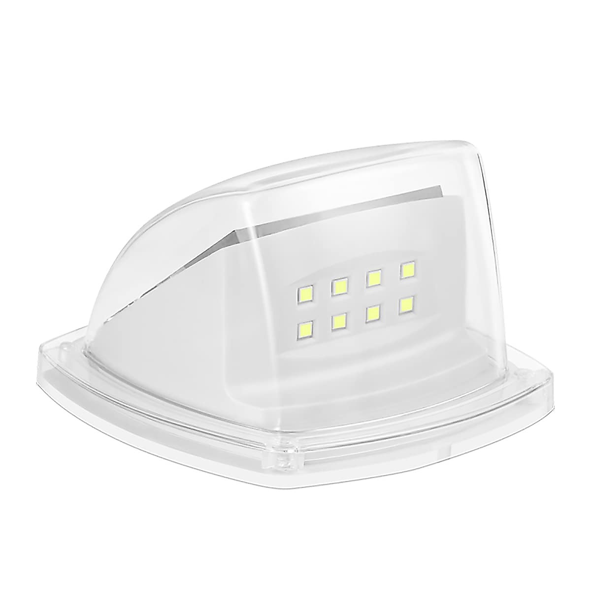 WONFAST Solar Outdoor Lights, Waterproof 8LED Solar Wall Light Lawn Fence Walkway Decorative Night Lamps for Home Pathway Street Courtyard Steps Garden Decoration (6Pack, Warm White)