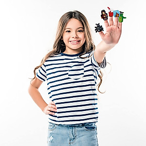 Jewish Holiday Learning & Storytelling Passover 10 Plagues Finger Puppets Set – 10 Vinyl Puppets for Each Plague - Fun Educational Toy for Kids Ages 3+, Ideal for Passover Seder & Classroom