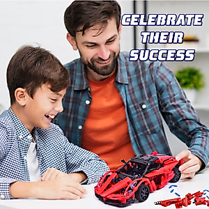 WISEPLAY Stem Projects for Kids Ages 8-12 Year - 380PCS RC Car Kits to Build - STEM Building Toys for Boys Age 8-12 - Model Car Kits to Build for Kids 9-12 - Great Building RC Car Gift for Your Kids