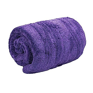 Maxshine - Giant Car Drying Towel, Rinse Free Microfiber Towel for Car Detailing, 24x36 Inch, Extra Thick 1200 GSM, Double Sided, Large Microfiber Towels for Car Drying, Plush Car Wash Towels
