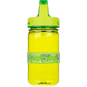 Custom Bottle Labels - 3 Pack - Silicone Bands for Baby Bottles, Kids Tumblers, Water Flasks - Personalized Pre-Printed Name, Waterproof School and Daycare Drink Identifiers - Green Elephants