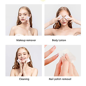 1000 PCS Thin Makeup Facial Cotton Pads, Square Facial Lips Eyes Makeup Remover Pads, Nails Polish Remover Cotton Pads, Non-Woven, Soft, Lint Free