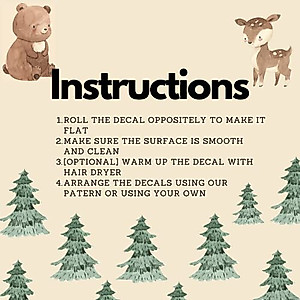 Home & Hive Woodland Animals Wall Decals | Animal Wall Decals | Nursery Wall Decal | Woodland Wall Decor | Nursery Decor | Woodland Wall Decal | Woodland Nursery Decor