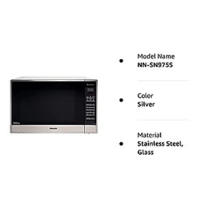 Panasonic NN-SN975S Genius Sensor Microwave - With Inverter Technology - Stainless Steel – 2.2 Cu. Ft. 1250W (Silver) (Renewed)