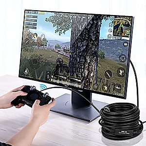 S.H.Y SPRUCES 50FT USB 3.0 Active Extension Cable, USB Extension Cord A/M to A/F15M,USB 3.0 Extender Cable, for USB HUB,Webcam,Xbox,Oculus Quest 2 VR,PS4,Printer,External Hard Disk