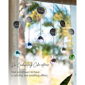 Mooncraftlogy Memorial Gifts for Loss of Loved One, Unique Sympathy Gift Idea Clear Crystal Ball Window Suncatcher, Rainbow Bereavement Grief Gift Box for Loss of Mom Dad Husband Son Daughter