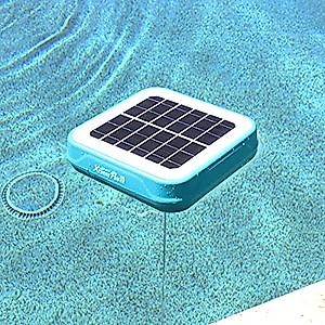 XtremepowerUS Solar Pool Ionizer Floating Water Cleaner and Purifier Keeps Water Clear, Chlorine Free and Eco-Friendly, Compatible with Fresh and Salt Water Pools & Spas