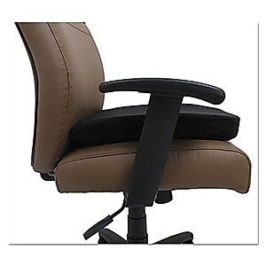 Alera ALECGC511 16.5 in. x 15.75 in. x 2.75 in. Cooling Gel Memory Foam Seat Cushion with Non-Slip Cover - Black