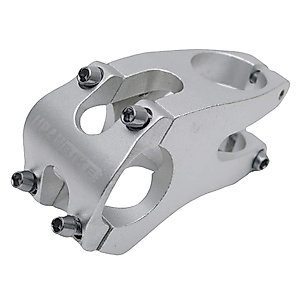 UPANBIKE 31.8mm Bike Stem Aluminum Alloy Length 50mm Bicycle Handlebar stem for Mountain Bike Road Bicycle(Silver)