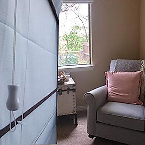 Vtete 1.8 mm × 100 Yards/Roll Braided Lift Shade Cord - White Polyester Shade Blinds Pull String Rope for Aluminum Blinds Windows, Roman Shade Repair, Gardening Plant & Crafts and DIY Projects