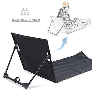 Portable Beach Mat Lounge Chair, Folding Lounge Chairs for Adults, Ideal Tanning Mat for Sunbathing, Beach Lounger for Patio Lightweight Camping Chairs