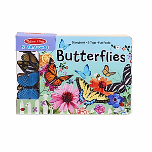 Melissa & Doug Children’s Book - Play-Alongs: Butterflies (10 Pages, 6 Butterfly Toys)