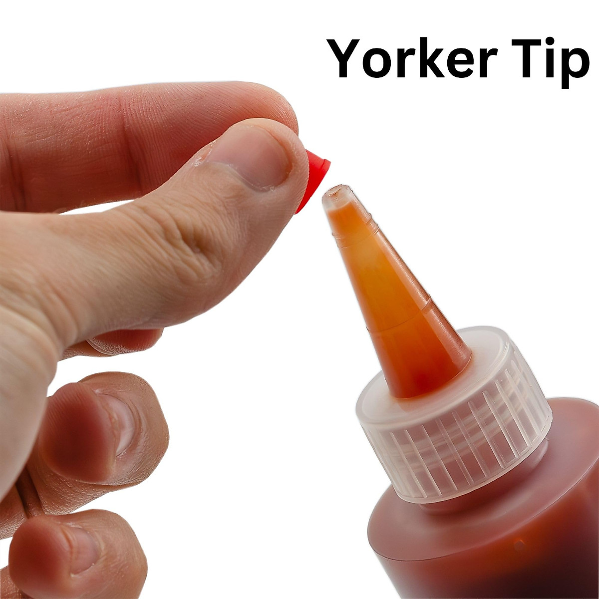 Cornucopia Brands 4oz HDPE Plastic Squeeze Bottles w/Yorker Tips (6-Pack), Empty Refillable Bottles for Arts, Crafts & Kitchen (6-Pack)